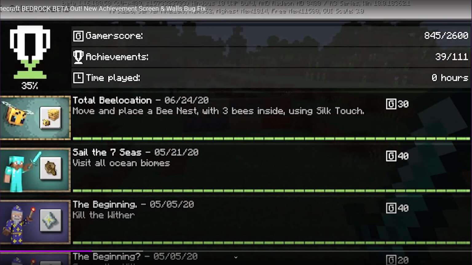 Minecraft's Nether Achievements Screen Gets A Change In Minecraft ...