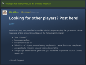 Ubisoft Takes Advantage Of Steam Discussion Threads To Fight Flagging ...