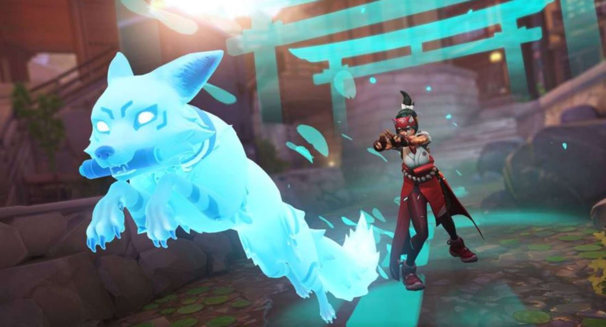 In The Clip From Overwatch 2, There Is A New Hero, Kiriko Use Her ...