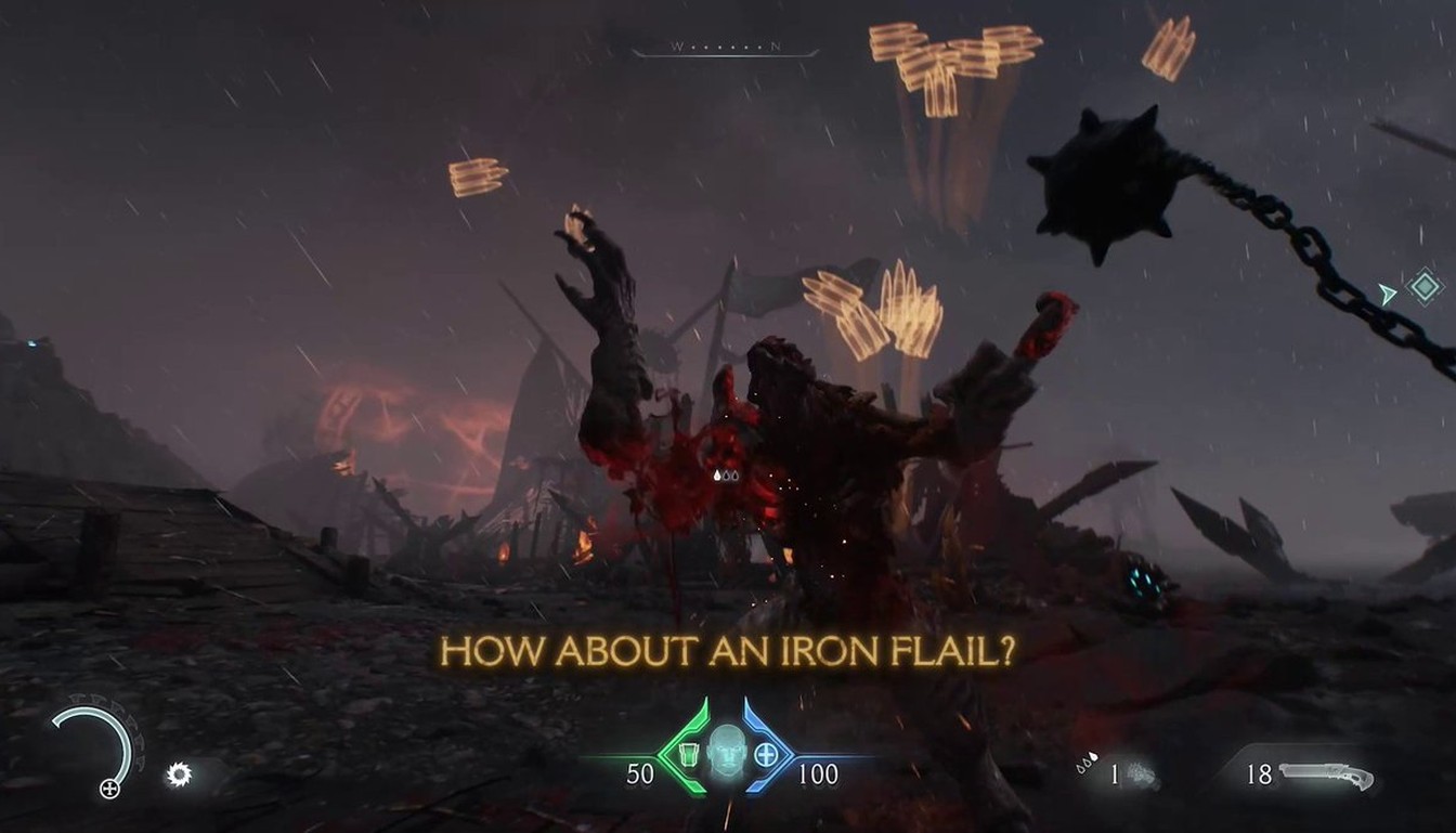 DOOM’s New Melee Weapons: Iron Flail, Electrified Gauntlet, and Spiked ...