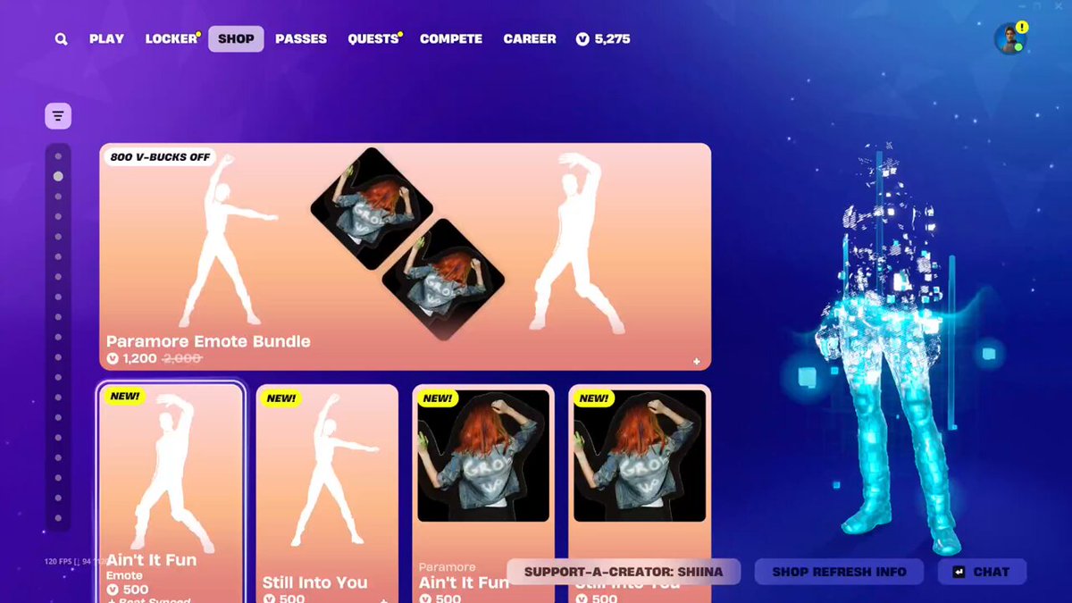Fortnite Teams Up with Paramore: New Emotes Drop | Happy Gamer