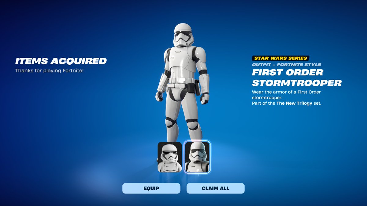 Fortnite x Disney Collab Drops Free First Order Stormtrooper Skin ...