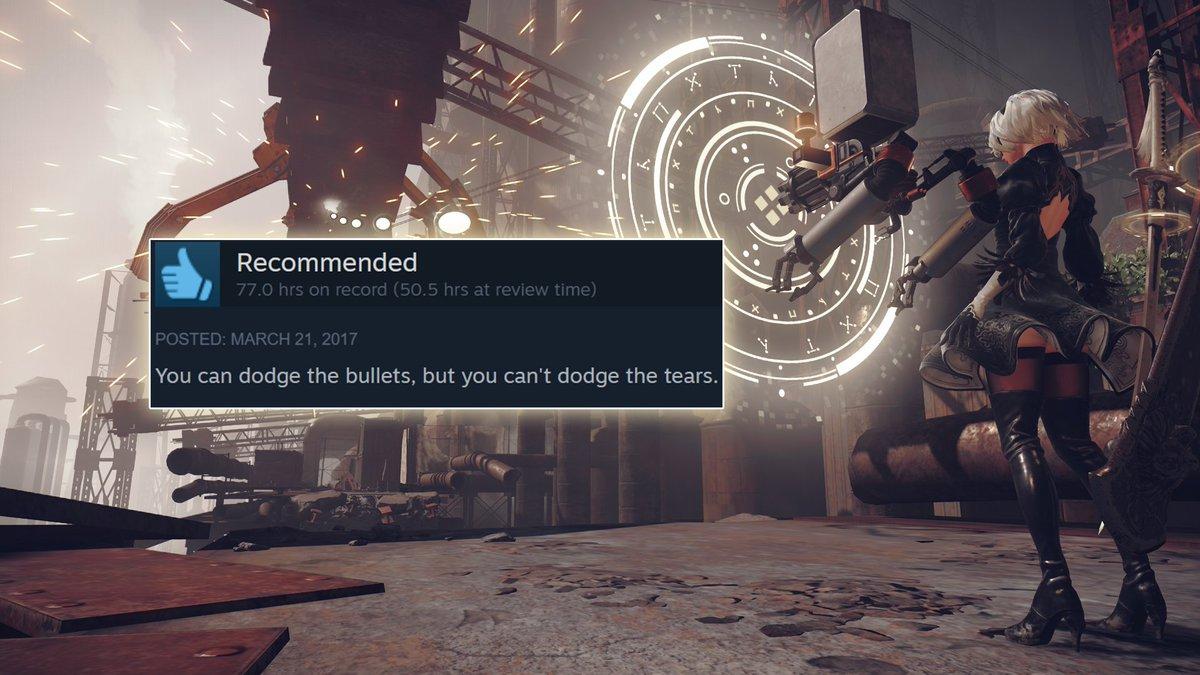NieR Fans Go Wild Over Steam Reviews for Automata and Replicant | Happy Gamer