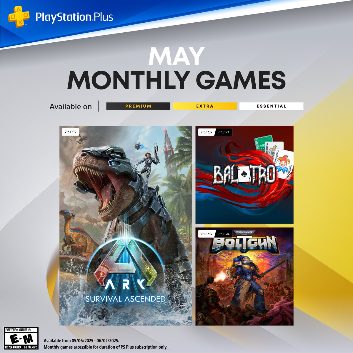 PlayStation Plus May Games Revealed: Ark, Balatro, and Warhammer ...
