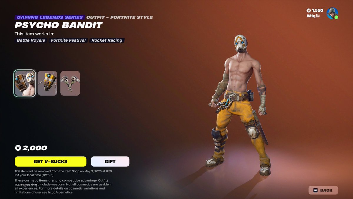 Psycho Bandit and Claptrap Return in Epic Fortnite Collab | Happy Gamer