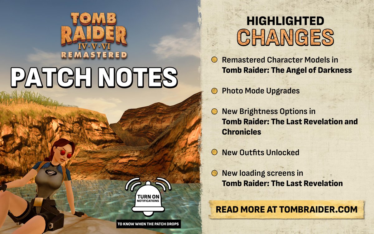 Tomb Raider Remastered Patch Drops Tomorrow With Big Upgrades | Happy Gamer