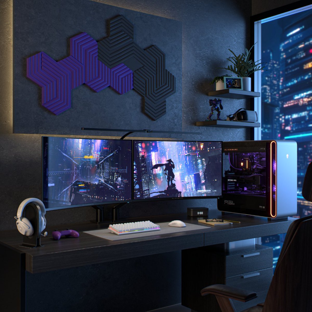 Alienware’s New Dream Setup Has Gamers Drooling Over Black And Purple ...