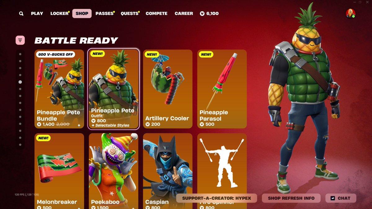 Fortnite’s Shop Update Brings Pineapple Skin, Darth Maul, and Fire ...