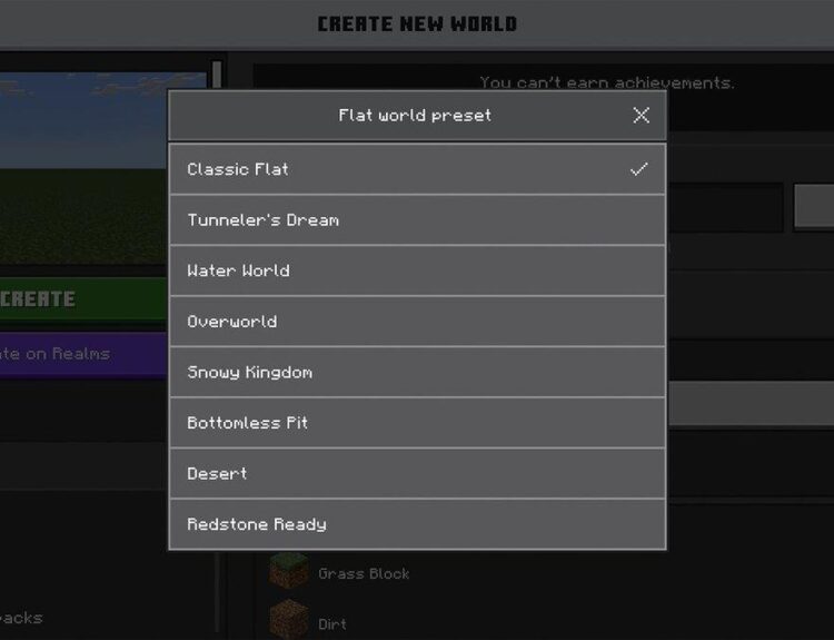Minecraft Bedrock Edition Finally Adds Flat World Presets | Happy Gamer