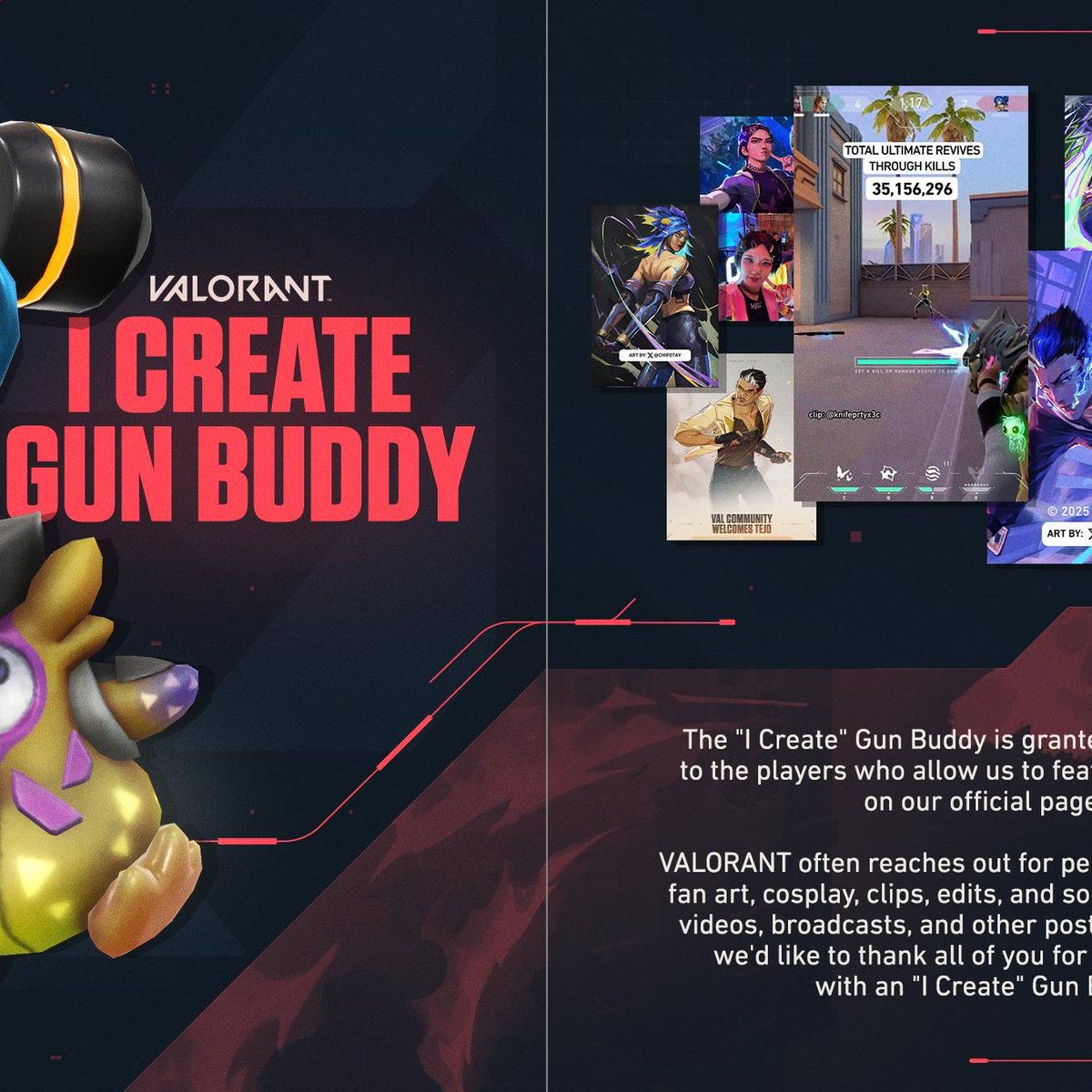 VALORANT’s New ‘I Create’ Gun Buddy Rewards Player Creativity | Happy Gamer