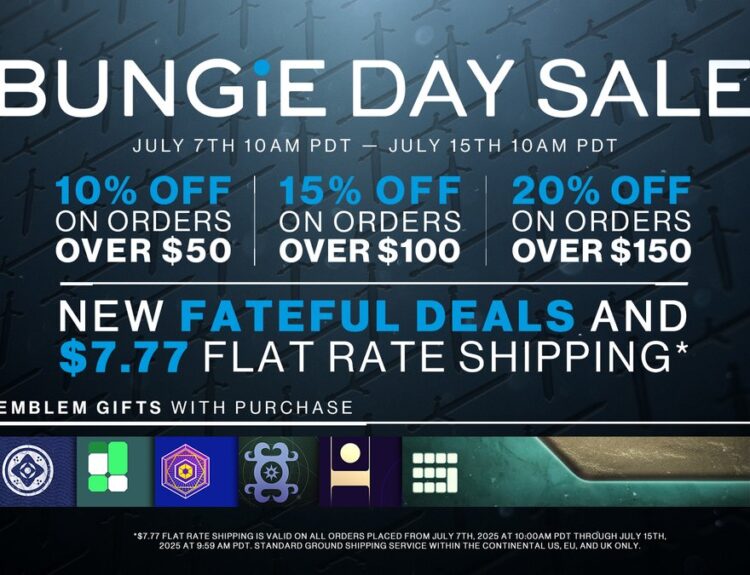 Bungie Store Update: All 6 Emblems Now Free With Any Purchase During ...