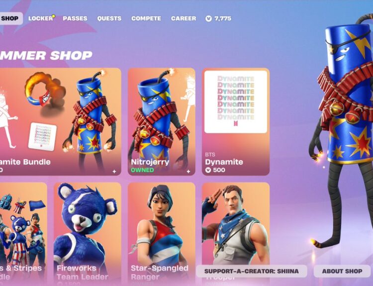 Fortnite Drops BTS Dynamite Bundle And 4th of July Skins – Players React | Happy Gamer