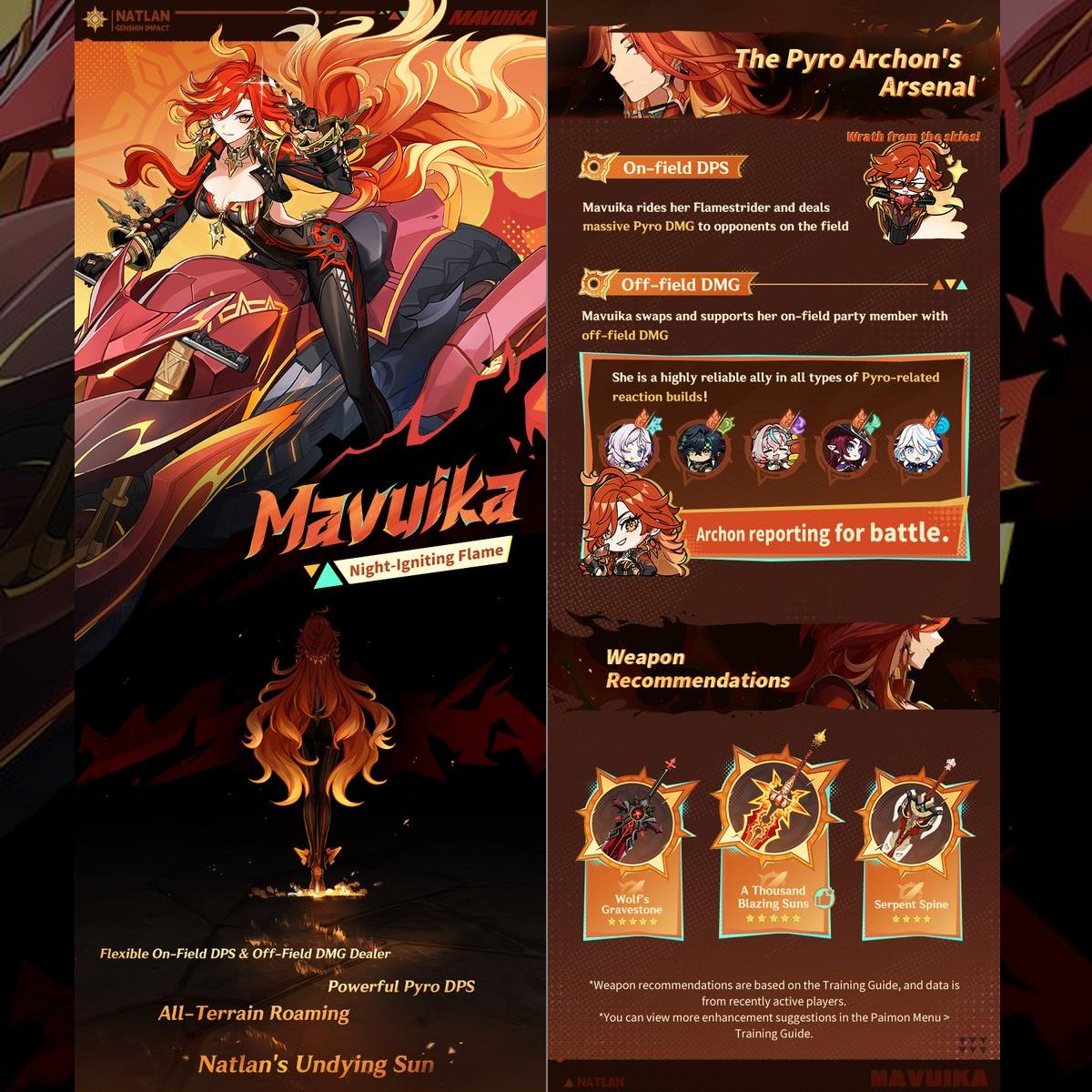 Genshin Impact’s Pyro Archon Mavuika Starts Heated Fan Debates | Happy ...