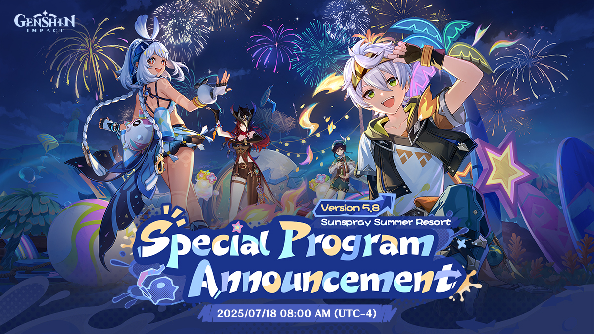 Genshin Impact Version 5.8 Special Program Announced – New Content, Redemption Codes, and More ...