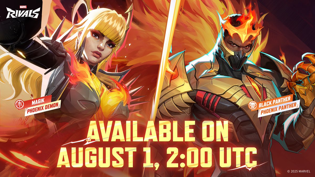 Marvel Rivals Unleashes Fiery Phoenix Skins for Magik and Black Panther ...