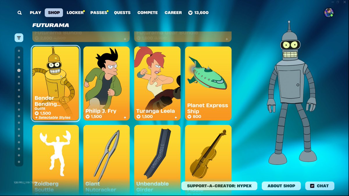Futurama Fortnite Skins Return After Year Long Absence In Item Shop ...