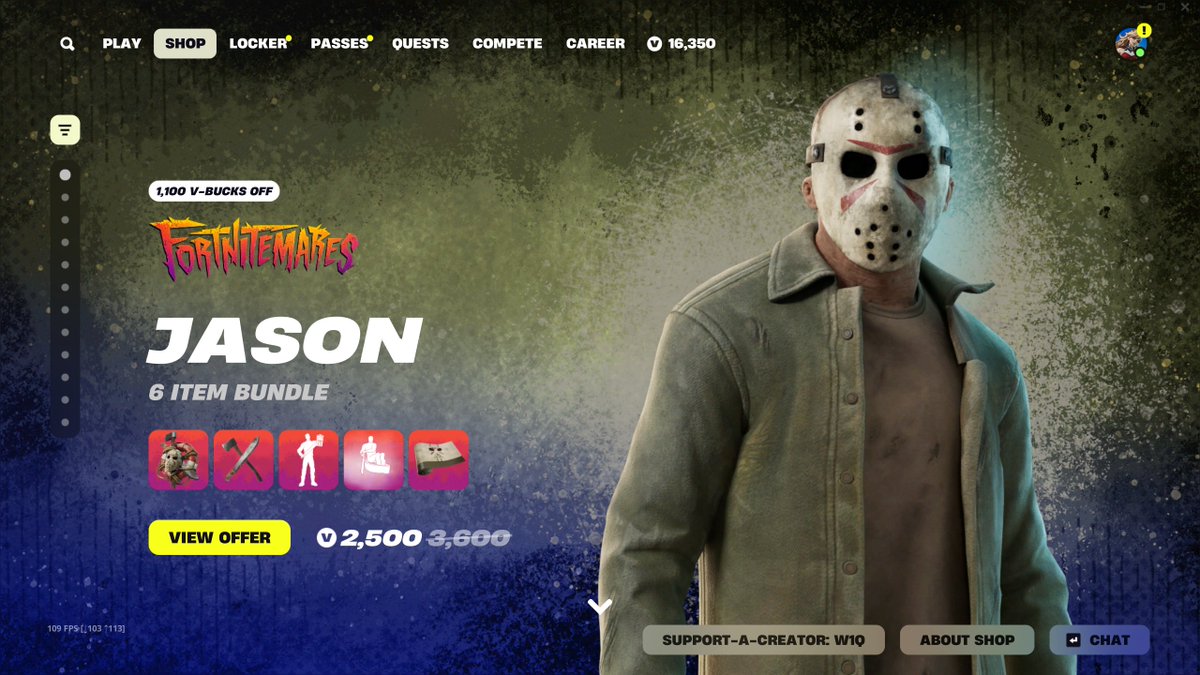 Friday the 13th’s Jason Voorhees Slashes Into Fortnite Item Shop ...