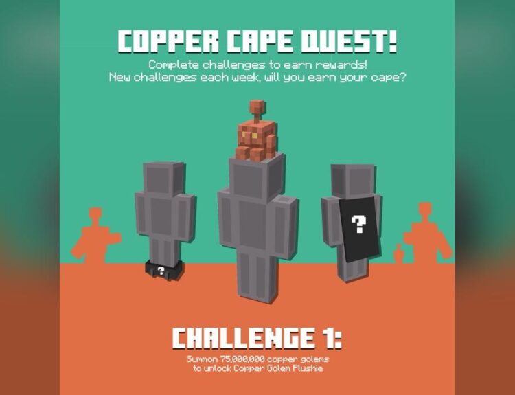 Minecraft’s Copper Cape Quest Challenges Players to Summon 75 Million ...