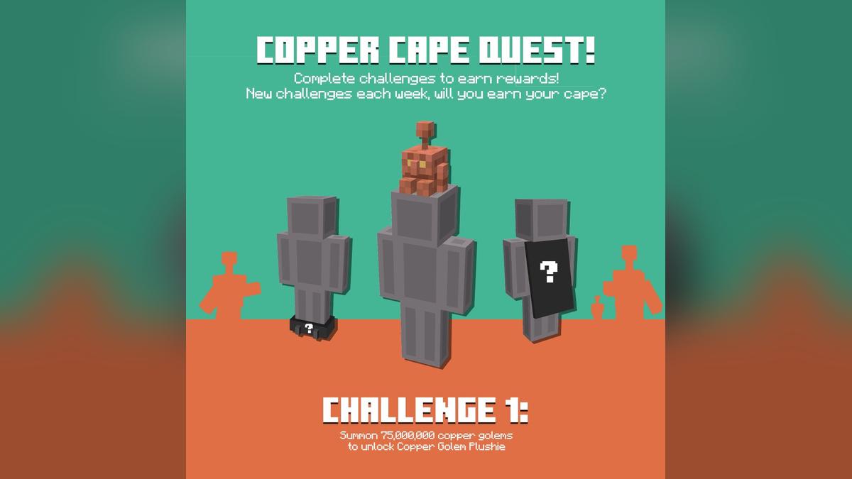 Minecraft’s Copper Cape Quest Challenges Players to Summon 75 Million ...