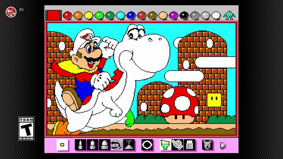 Nintendo Switch Online Adds Mario Paint with Joy-Con Mouse Controls for ...