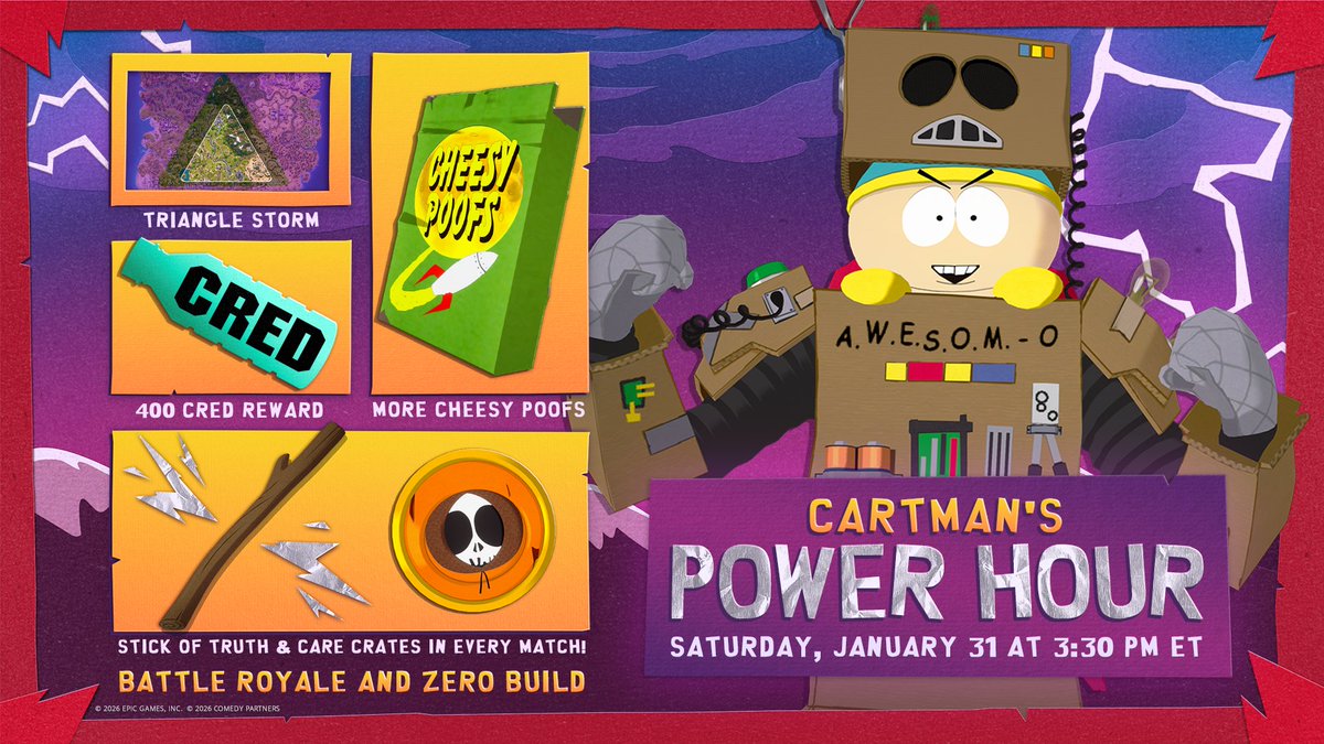 Fortnite’s South Park Chaos Triples With Cartman’s Power Hour Event ...