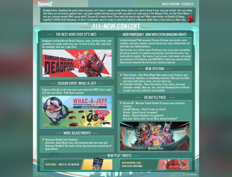 Marvel Rivals Season 6.0 Drops With New Hero, Skins, and Player ...